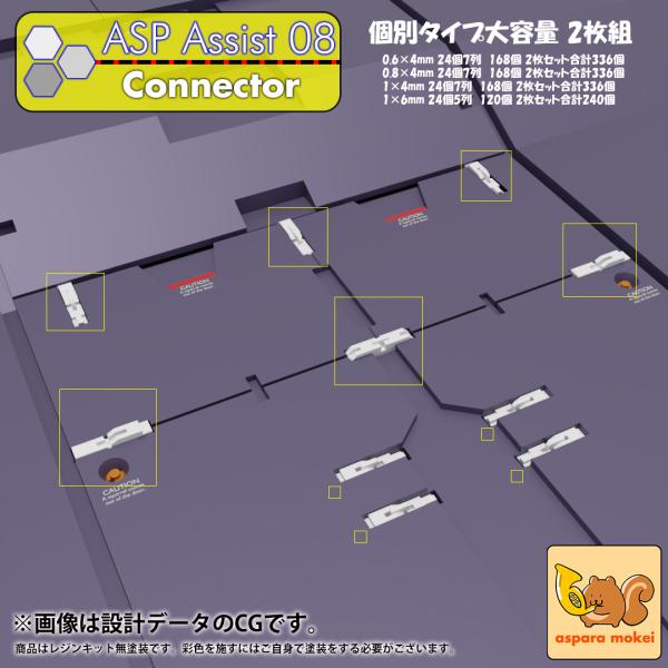 【発売日：2024年08月20日】ASPアシスト08コネクターディテール（極小ディテールアップパーツ）手作業では困難な大きさと、シンプルで汎用性の高い形状を重視し、厚みを抑えた設計で合わせやすさも考慮していますそのまま埋め込み、貼り付けるこ...