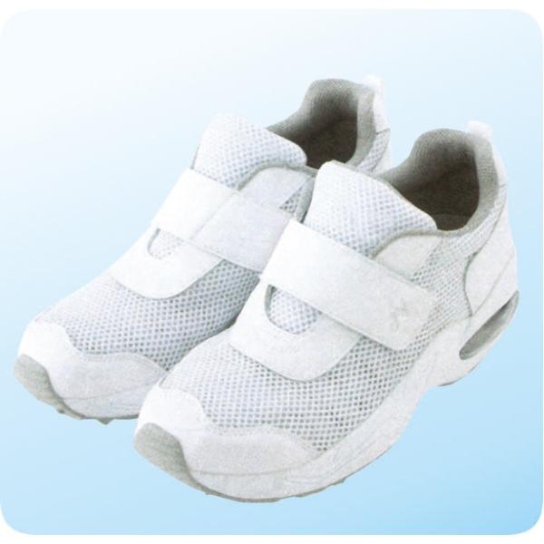 甲皮：ウルトラハイドP.V.C・ダブルメッシュ底：EVE・合成ゴムヒール：35mmカラー：ホワイトサイズ：25.5cm