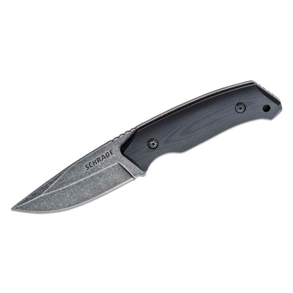 SCHRADE　SCHF13　シュレイド　アウトドアナイフ　キャンプナイフ　　正規品刃長約94mm重量約210g鋼材　8CrMoVハイカーボンステンレススチール（ストーンウォッシュ仕上げ）柄材　G-10　フルタング付属品　カイデックスケース...