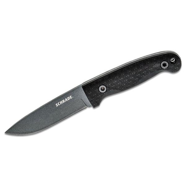 SCHRADE　SCHF56L　シュレイド　アウトドアナイフ　キャンプナイフ　　正規品刃長約111mm重量約238g鋼材　1095ハイカーボンスチール柄材　TPE（エラストマー）フルタング付属品・ポリエステルベルトケース・ファイアースタータ...