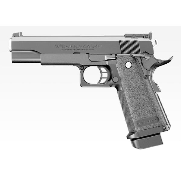 ■可変ホップアップシステム 搭載■セミオート（単発）発射のみ全長 222 mm銃身長　112 mm重量 894 g（空のマガジンを装着した場合）弾丸 6mm BB（0.2〜0.25g）動力源　専用ガス（※1）装弾数　31 + 1 発（1発は...