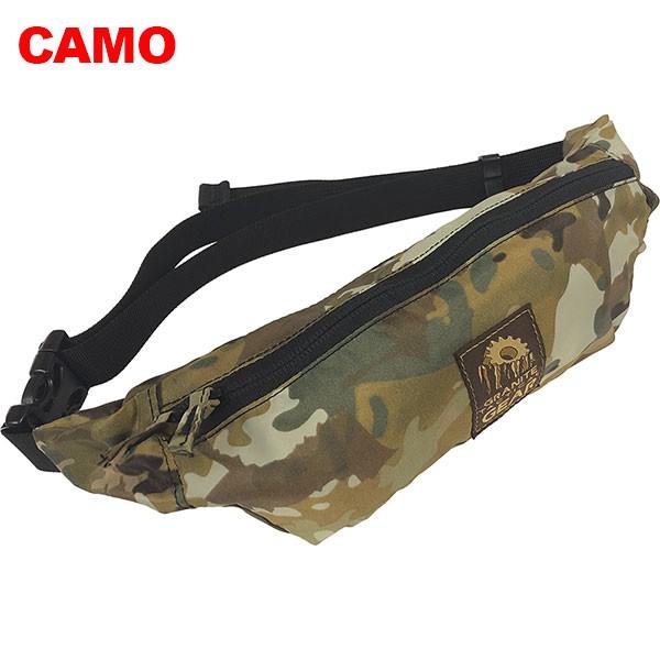 アウトドアで定評のある小型のヒップパックです。カモとコヨーテが新色で加わりました。【カラー】CAMO(カモフラージュ1)、CO(コヨーテ)【サイズ】24×14×2cm【容量】1.4リットル【重量】100g【素材】210Dナイロン