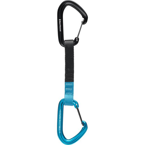 ホットワイヤーを上下に採用したクイックドロー。ホットワイヤーは軽量かつロープの接触面が大きく、カラビナとロープの両方が傷みにくいデザイン。またゲートオープン間隔が大きく、クリップしやすいのが特長です。ランナーにはカラビナの回転を抑えて適切な...