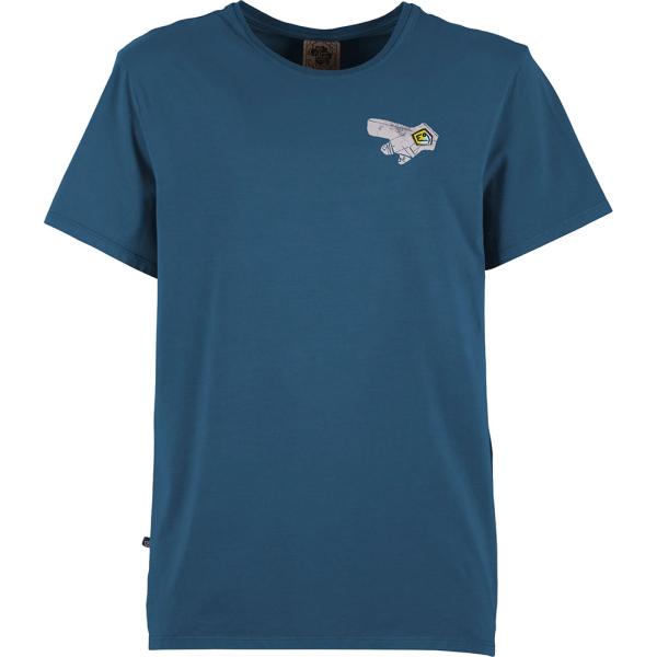 伸縮性のあるオーガニックコットンを使用したＴシャツ。あ打つドア＆クライミングライン・ハートと背面にプリント。【カラー】APT734(APATITE)、CPR205(COPER)BB1004(BLACKBOARD)【サイズ】S、M、L(イタリ...