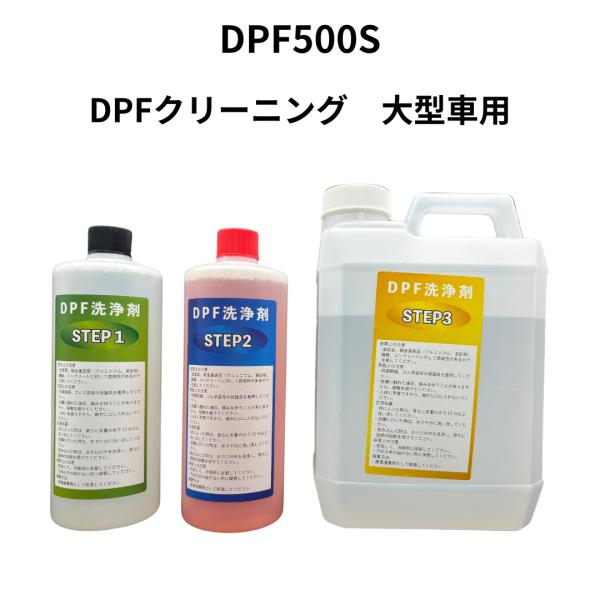 ●DPFクリーニング　洗浄剤セット　大型車用　プロ専用プロ用　DPFクリーナー。DPFの詰まりを除去する専用洗浄剤のセット。詰まりの原因であるPMとAsh、それぞれに特化した専用洗剤を開発。エアや温水、従来の洗浄剤では落とし難い固着したカー...