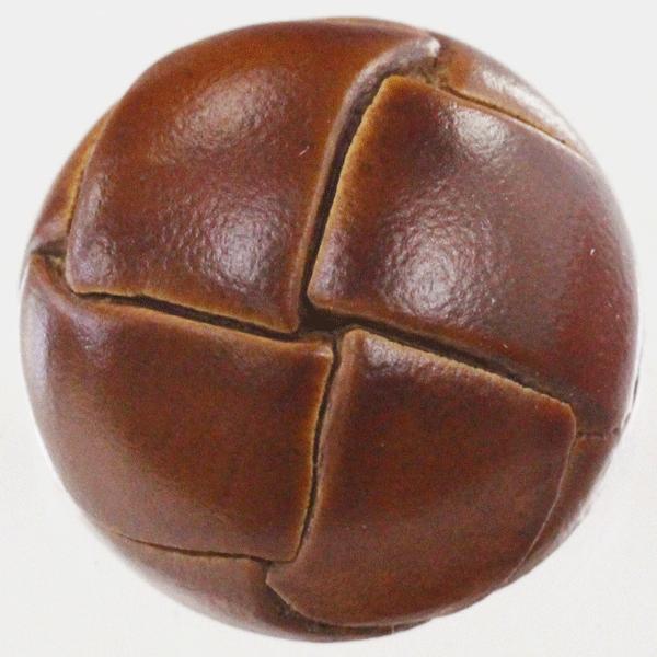 ☆本革・レザーボタン☆LEATHERBUTTONハンドメイド（手作り、手芸、釦の付け替え）などにいかがでしょうか。サイズ 23ｍｍ入数 1個カラー 薄茶釦穴形状 裏足付素材 牛革洗濯適性 水洗い、ドライクリーニング不可（詳しくは下記注記を参...