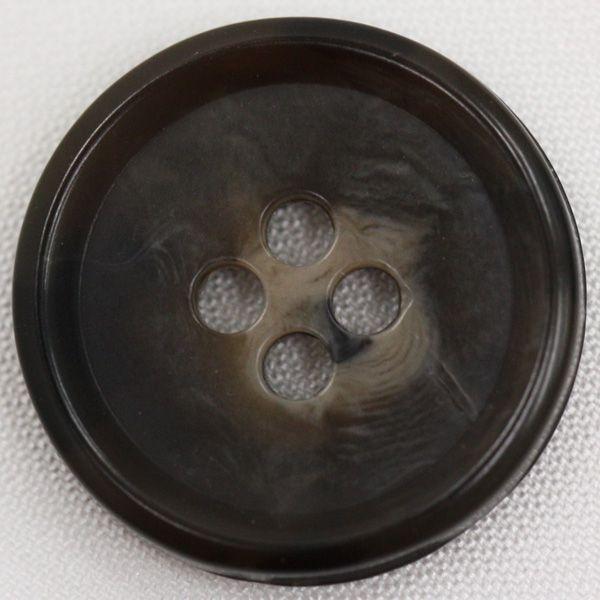 ☆水牛調プラスチックボタン☆HornFinishedPlasticButtonカラー サイズが豊富で シャツ ブレザー パンツ コートなどにあわせやすい つや消しのボタンです。ハンドメイド（手作り、手芸、釦の付け替え）などにいかがでしょうか...