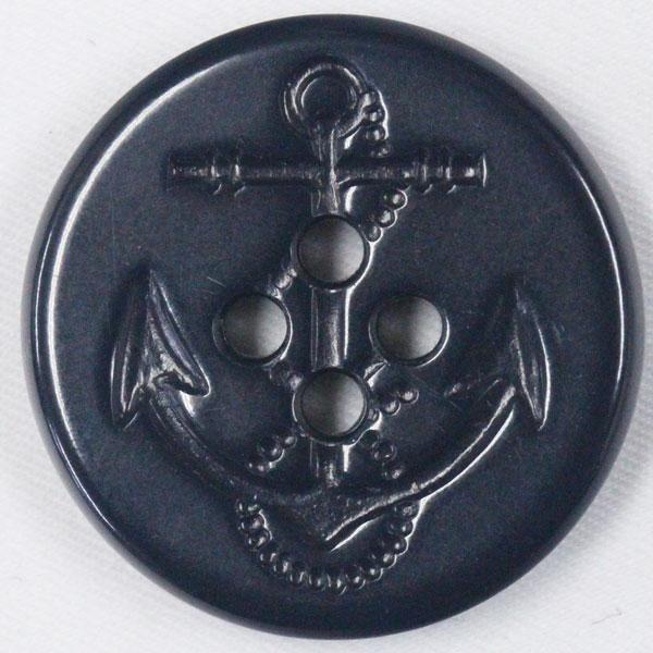 ☆プラスチックボタン☆PLASTICBUTTONハンドメイド（手作り、手芸、釦の付け替え）などにいかがでしょうか。サイズ 30ｍｍ入数 1個カラー 59 紺 ネイビー釦穴形状 表四つ穴素材 プラスチック日本製ボタンの寸法表示には許容差（±0...