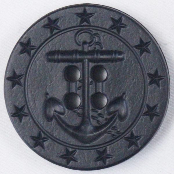 ☆プラスチックボタン☆PLASTICBUTTONハンドメイド（手作り、手芸、釦の付け替え）などにいかがでしょうか。サイズ 35ｍｍ入数 1個カラー 09 黒 ブラック釦穴形状 表四つ穴素材 ナイロン日本製ボタンの寸法表示には許容差（±0.5...