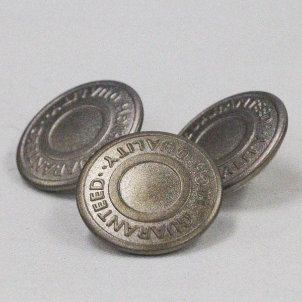 ☆バリュープライスボタン☆ValuePriceButton糸付けタイプのジーンズボタンです。サイズ 19ｍｍ入数 1個カラー E-ASL釦穴形状 裏足つき素材 真鍮（BRASS）ボタンの寸法表示には許容差（±0.5ｍｍ）がございます。