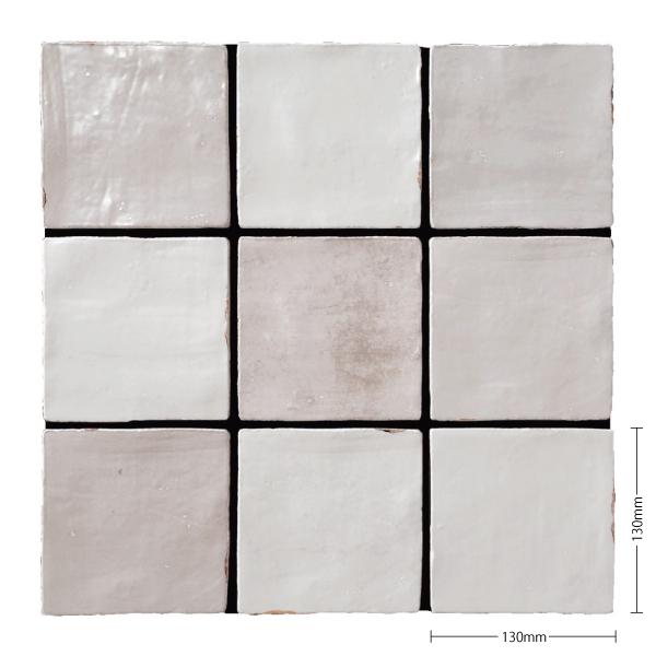 モロッコの伝統的なゼリージュ・タイルをモチーフにしています。明るい色調のベース色にボタニカル柄と六角形のバリエーションを加え、現代的な空間を提案するシリーズ。壁タイルで130mm角の大きさは、ヨーロッパでは手づくりタイルとして古くから親しま...