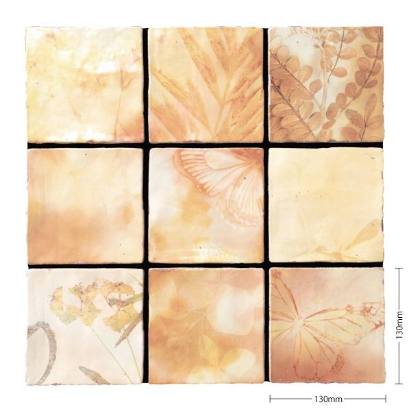 モロッコの伝統的なゼリージュ・タイルをモチーフにしています。明るい色調のベース色にボタニカル柄と六角形のバリエーションを加え、現代的な空間を提案するシリーズ。壁タイルで130mm角の大きさは、ヨーロッパでは手づくりタイルとして古くから親しま...