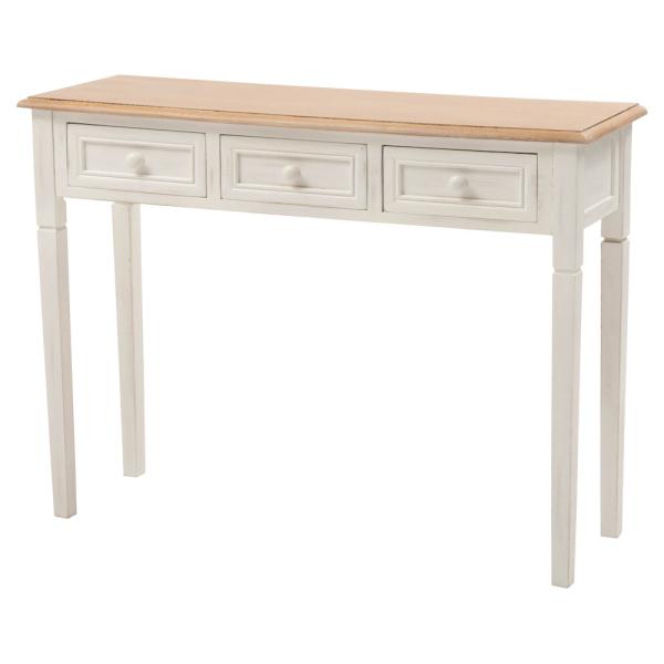 用途に合わせてさまざまな使い方ができるコンソールに新色が登場しました。軽い素材で作られているので持ち運びや移動も簡単にでき、湿気に強く長期間使用できるのが特徴。飽きのこないアンティークデザインで収納力も抜群です。■サイズ：幅100×奥行33...