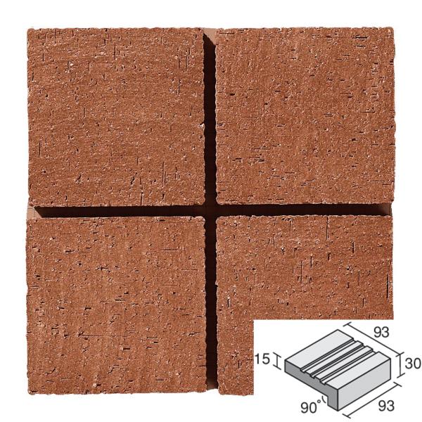 ウェーブ状のコバ、多彩な役物で、円形などのデザイン張りや階段への展開も容易です。■品番：NGC-100KT-13■実寸法：約(93+30)×93mm■厚さ：約15.0mm■あたり枚数：10枚/m■入数：80枚/ケース■特性：耐凍害性■認定：...