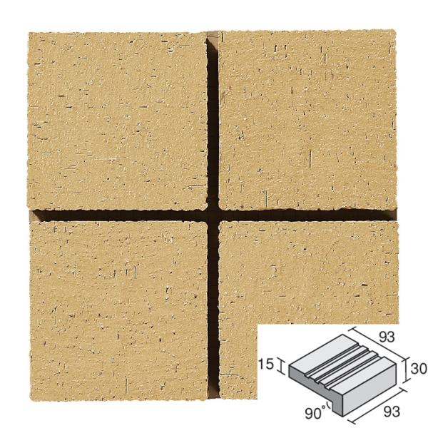 ウェーブ状のコバ、多彩な役物で、円形などのデザイン張りや階段への展開も容易です。■品番：NGC-100KT-17■実寸法：約(93+30)×93mm■厚さ：約15.0mm■あたり枚数：10枚/m■入数：80枚/ケース■特性：耐凍害性■認定：...