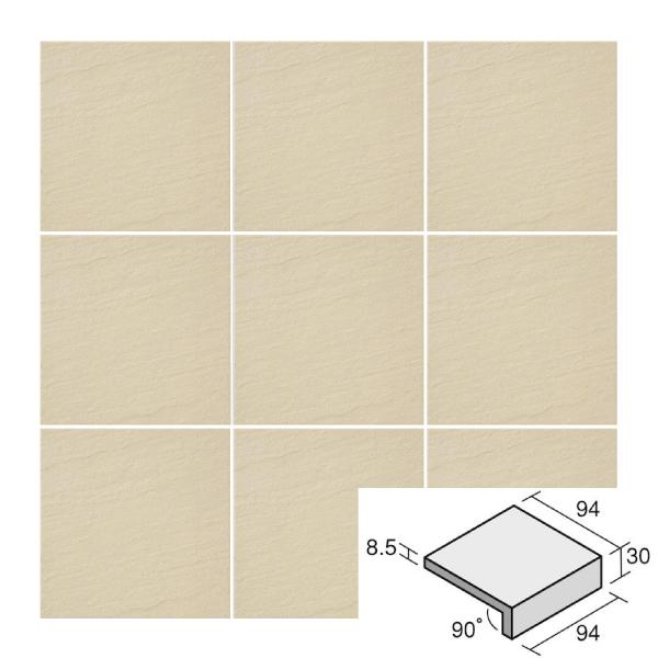 温かみのある人気カラーと豊富な形状を揃えました。コストパフォーマンスも魅力です。■品番：OCC-103-55■実寸法：約(94+30)×94mm■厚さ：約8.5mm■あたり枚数：10.0枚/m■入数：60枚/ケース■特性：耐凍害性■認定：グ...