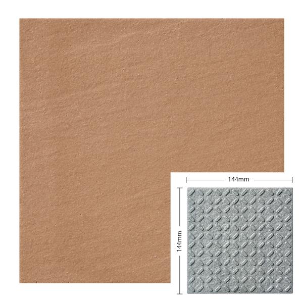 温かみのある人気カラーと豊富な形状を揃えました。コストパフォーマンスも魅力です。■品番：OCC-157-57■実寸法：約144×144mm■厚さ：約8.5+1mm■あたり枚数：45枚/平米■入数：50枚/ケース■特性：耐凍害性■認定：グリー...