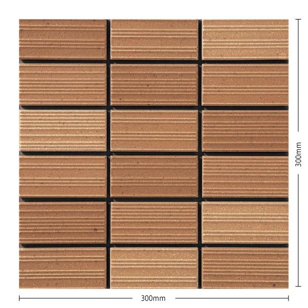 モノトーンからナチュラルカラーまで、細かいスクラッチ面状でモダンな雰囲気の壁面に仕上げます。■品番：THS-206■目地共寸法：約300×300mm■実寸法：約95×45mm■厚さ：約7.5mm■あたり枚数：11.5シート/平米■入数：22...