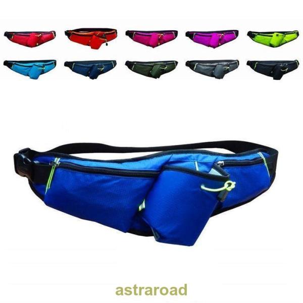 【発売日：2024年05月31日】スポーツやアウトドアに便利なウエストポーチ。ポケットが3つと、ペットボトルホルダーが付いています。蛍光素材が付いているので、夜間のランニングも安心です。【サイズについて】長さ：54cm　高さ：10.5cm　...