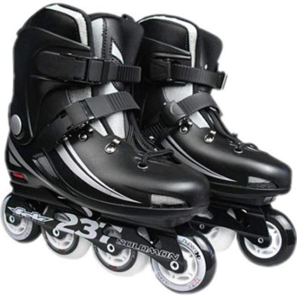 耐摩耗性があるPVC製のブーツ。これらのインラインスケート靴は柔らかく快適な裏地があり、足を快適かつ安全に保ち、印象的な耐久性のある成形ポリマーフレームが安定性を高めています。長期間の使用でも優れた快適性を発揮します。安定性：インラインスケ...