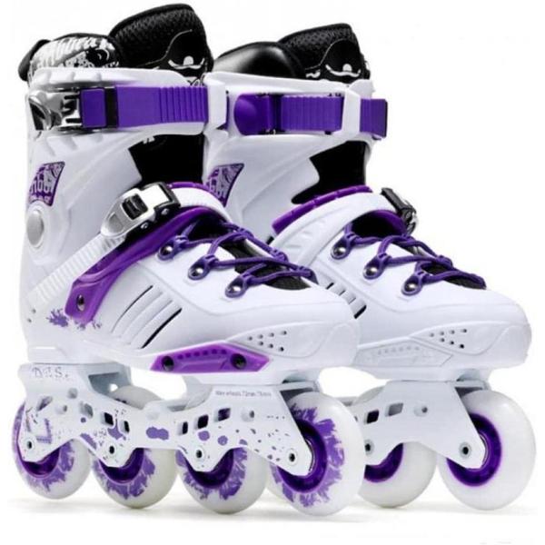 【素材構成】裏地：スポンジ　支え：アルミニウム合金 ブラケット：統合されたPUブラケットは靴本体としっかりと接続されており、優れた支持力と変形がありません。【快適・耐久性】インラインスケートのフレームは強化アルミニウム合金で作られ、厚みのあ...