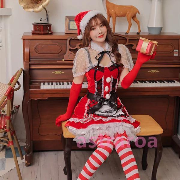 〈参考サイズ〉 【M】バスト-約86cmウエスト-約68cm【XL】バスト-約94cmウエスト-約74cmモデルサイズ 身長165cm 体重45KG バスト 84 ウエスト62 ヒップ85 商品の内容 ワンピース+手袋+ベルト+帽子+マント...