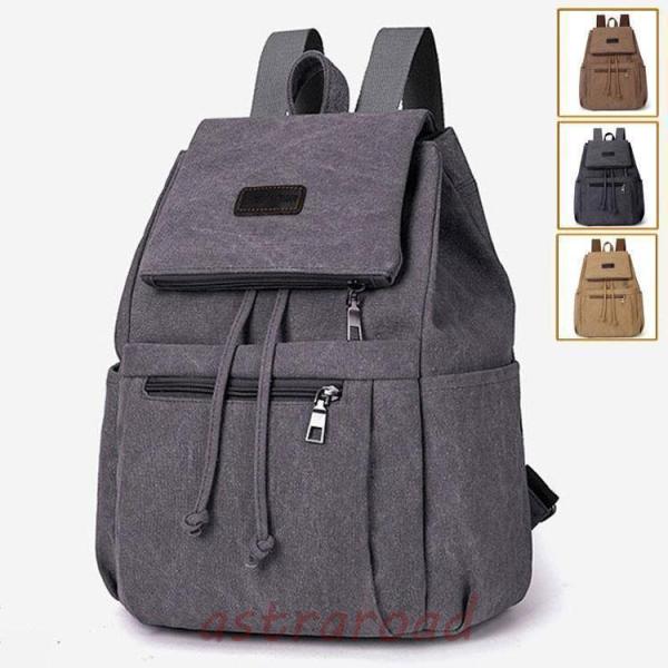 【発売日：2024年10月10日】■品名:レディース帆布リュック 　■素材（外側）:ズック　　　■素材（内側）:ポリエステル　■サイズ(約):横27cm、縦38cm、マチ13cm■ポケット 内側：メイン収納x1 ファスナー式x1 小物用オー...