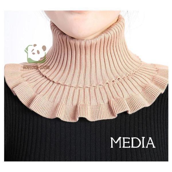 【発売日：2024年09月18日】商品名暖か ネックウォーマー レディース スヌード ケーブルニット フリル マフラー つけ襟 防寒 保温 あったか 秋冬 自転車 実寸:F素材:ポリエステル カラー：イエロー/カーキ/ブラック/レッド/グレ...