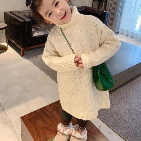 【発売日：2024年09月24日】■ 品名：キッズセーター(女の子)■ 素材：綿混紡■ カラー：全2色■ サイズ：90-140子供服　ニットカーディガン ショート丈　キッズ  秋冬　裏起毛 コート アウター ゆるシルエット Vネック 春秋 ...