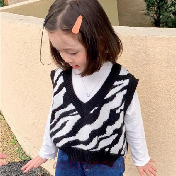 【発売日：2024年09月24日】■ 品名：キッズベスト(女の子)■ 素材：ニット■ カラー：全1色■ サイズ：80-140ニットベスト キッズニットベスト カジュアル 洗える 家庭洗濯OK ウール混 春秋秋冬  前開き Vネック ニット ...