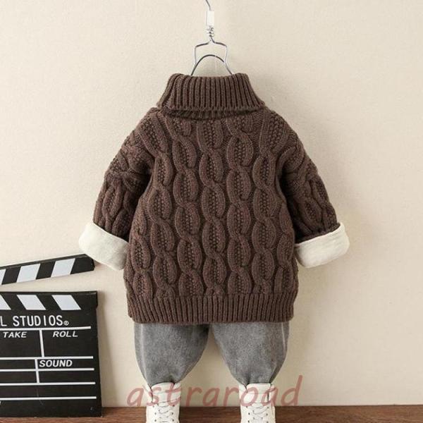 【発売日：2024年09月24日】■ 品名：キッズセーター■ 素材：コットン■ カラー：全2色■ サイズ：90-130■ 季節：秋/冬子供服　ニットカーディガン ショート丈　キッズ  秋冬　裏起毛 コート アウター ゆるシルエット Vネック...