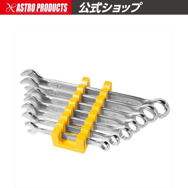 ■入組内容：8、10、12、13、14、17、19(mm)■商品説明：ミリサイズのコンビネーションレンチのセットです。従来の物より厚みが薄くショートタイプなので、狭い場所での作業に最適です。収納に便利なレンチホルダーも付属しています。■注意...