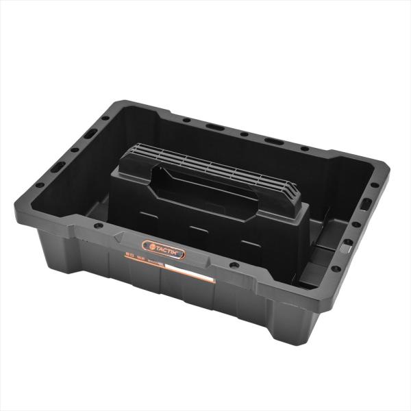 ■商品説明：大型トレーの中央に持ち手がついたオカモチです。シンプルな作りで使い勝手が良く、複数使用の場合は、重ねることもできます。縁に開いた穴にはドライバーなどをさしておくことも可能です工具や雑貨、アウトドアギアなど、スマートに持ち運ぶこと...