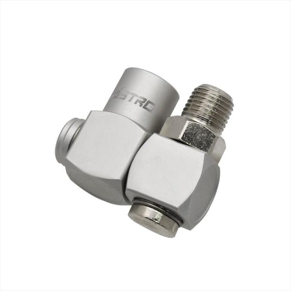 【発売日：2025年09月17日】■商品説明：エアホースの接続部に使用し、ホースのねじれやつっぱりのストレスを軽減するジョイントです。2つの軸が360°自由に回転する構造で、常に負担の少ない角度で使用することができます。エアツールに取り付け...