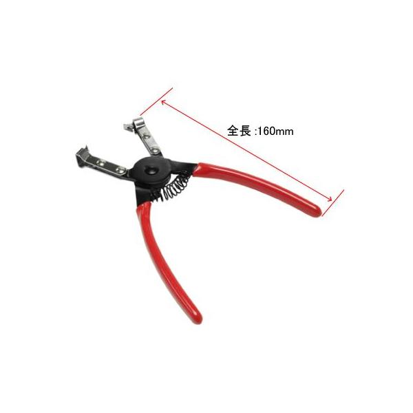 ■商品仕様：・全長：160mm・重量：80g・爪幅：5mm・開口幅：20mm■商品説明：内、外装で使われているクリップ（合成樹脂ファスナ）を簡単に外すことができる専用プライヤーです。クリップの溝に爪を引っ掛けて使用します。インナーフェンダー...