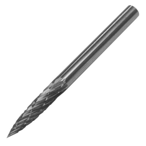■商品説明：金属などを切削加工するときに使用する超硬バーです。刃はダブルカット形状なので、低速回転でも安定して切削できます。エアツールや電動工具に取り付けて使用します。ポートの加工、鉄やアルミニウムなどの金属加工に使用できます。■商品仕様：...