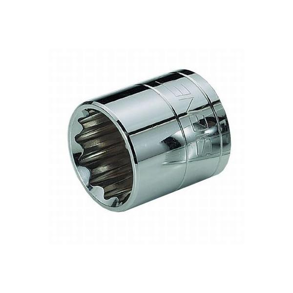 ミラー仕上げのメッキが美しいスタンダードソケット。ボルト・ナットを傷めない面接触タイプ。ボルトやナットにアクセスしやすい１２ポイントタイプ。●サイズ(mm)：21●差込角(”DR)：1/2ソケット外径(b1差込部；mm)：28●ソケット外径...