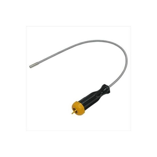 ■商品仕様：・全長：530mm・軸帳：430mm・マグネット径：6mm・表面磁力：3000ガウス・吸着力：10N・質量：100g●ここがポイント！・手の届かない狭いスペースでのピックアップ作業！■商品説明：細軸タイプで自由に曲げて使える、フ...