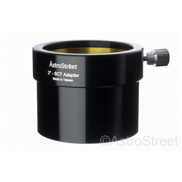 <B>AstroStreet SCTシュミカセ 2インチスリーブ 変換アダプター </B><BR><BR>本商品をシュミカセ等SCTネジ(50.8mm)に取り付けて利用します<BR&gt...