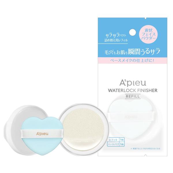 「商品情報」説明商品紹介【A'PIEU(アピュー) ウォーターロック サラサラパクト レフィル】●毛穴(※1)もお肌も瞬間うるサラ! ひんやりタッチの液状フェイスパウダー。●アピュー ウォーターロック サラサラパクトの詰め替え用レフィルです...