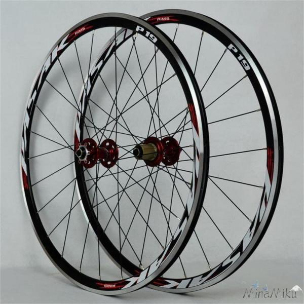 型番：HB12/P19ロードバイクディスクブレーキホイール仕様：前/後24穴、100-135MMカラー：青ハブ青ロゴ花鼓：前二後四培林，7/8/9/10/11速重量：前輪800g、後輪900g商品の説明仕様：前/後24穴、100-135MM...