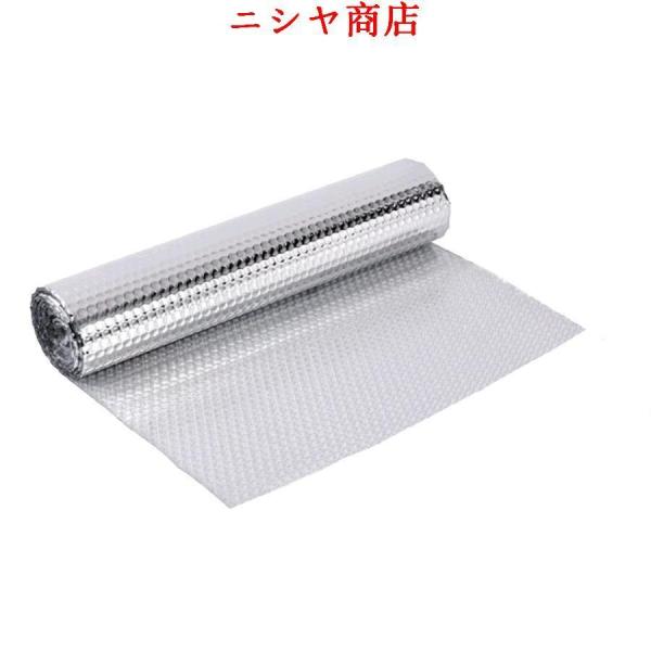 組成-表面:PETアルミ蒸着フィルム 裏面:発泡ポリエチレン 耐熱温度:約60度，厚さは最大3mm取り付けが簡単-粘着製品、接着剤を購入する必要はなく、直接貼り付けることができます。 簡単にカットでき、必要なサイズや形に簡単にカットできます...