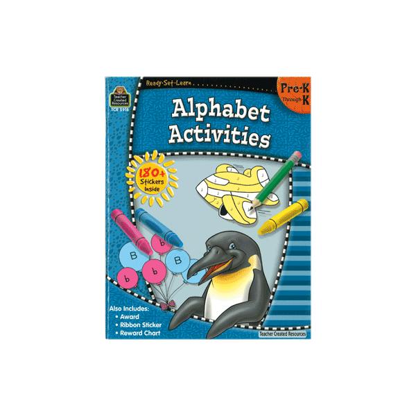 シンプルなアクティビティを通して、アルファベットを学びます。（PAPER/STICKER/64ページ/229×178mm/PreK-K/アルファベット）※お取り寄せ商品（発送に10営業日程度いただきます）