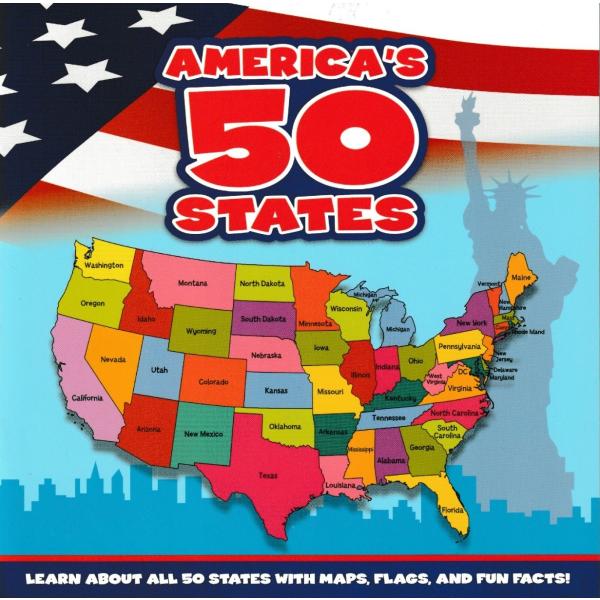 America's 50 StatesFlying Frog Publishing 2015New PaperbackLearn about all 50 states with maps, flags, and fun facts24 p...