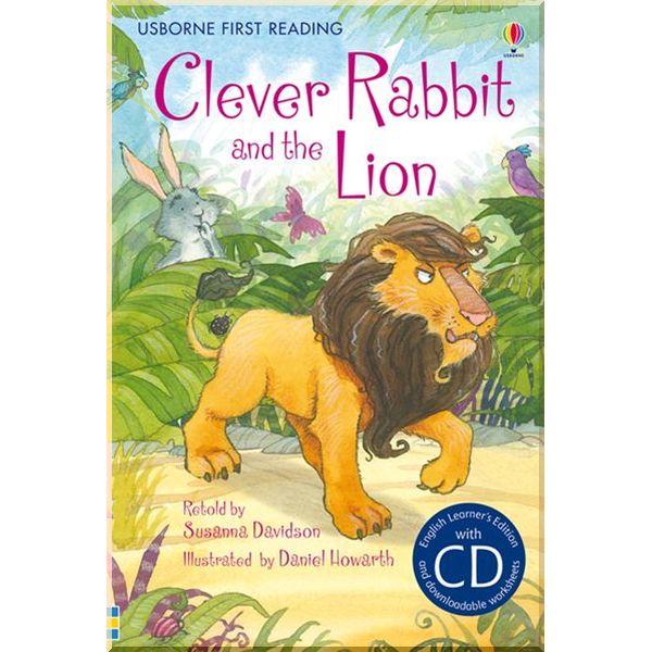 Usborne First Reading Level 2　(ELEMENTARY)賢いウサギが考えたライオンを退治する方法とは？(HARD&amp;CD/196×130mm/32ページ/4歳-)※お取り寄せ商品（発送に10営業日程度いただ...