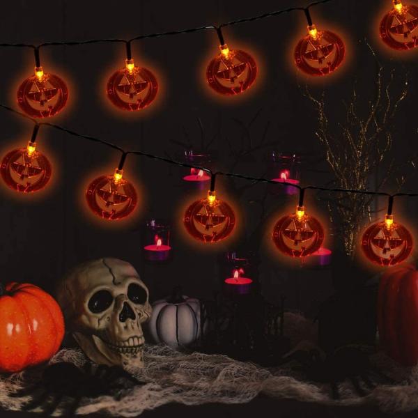 AMAZING - Pumpkin Lights - Halloween Decor (1 pack) Craft Projects - Halloween String Lights - Bring New Drama To Any Ha...