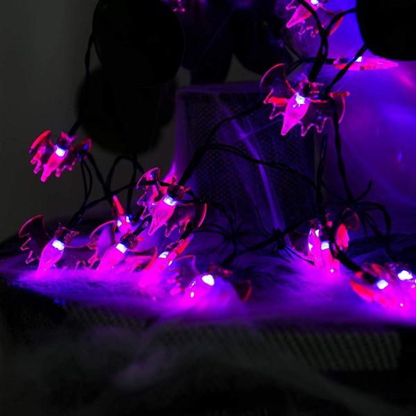 AMAZING - BAT Lights - Halloween Decor (1 pack) Craft Projects - Halloween String Lights - Bring New Drama To Any Hallow...