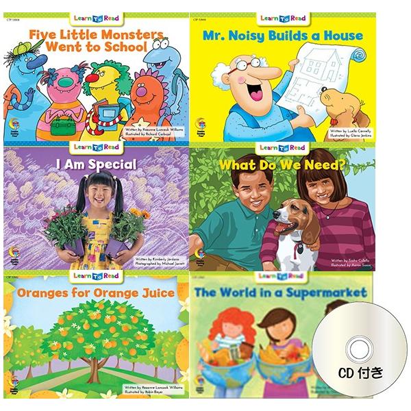 【米Creative Teaching Press社のLEARN TO READシリーズ】2017年、新しくなりました！SOCIAL STUDIES 1Bシリ-ズ絵本6冊とCDのセット。CDには各ストーリーごとに朗読、リピート用朗読、歌、チ...