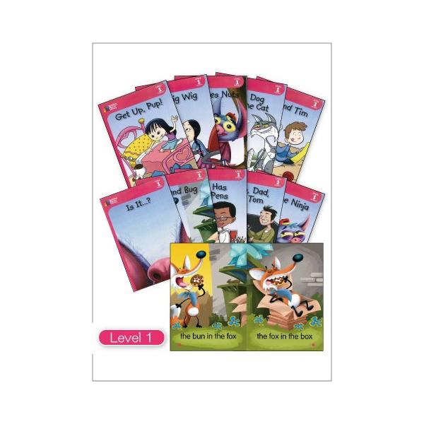 レベル１　各8ページ　10冊セット　CD1枚絵本サイズ: 194mmx140mm/対象者：幼児 / 小学校低学年著者: Glenn McDougall【内容】レベル1は、やさしいフォニックスルール（短母音の3文字単語など）で楽しく読めるミニ...