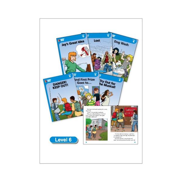 レベル6　各24ページ　6冊セット　CD1枚付き絵本サイズ: 194mmx140mm/対象者：小学校高学年 / 中学生著者: Glenn McDougall【内容】古い工場探検、山へハイキング、ミュージカルに出演！と大忙しの子どもたち。レベ...